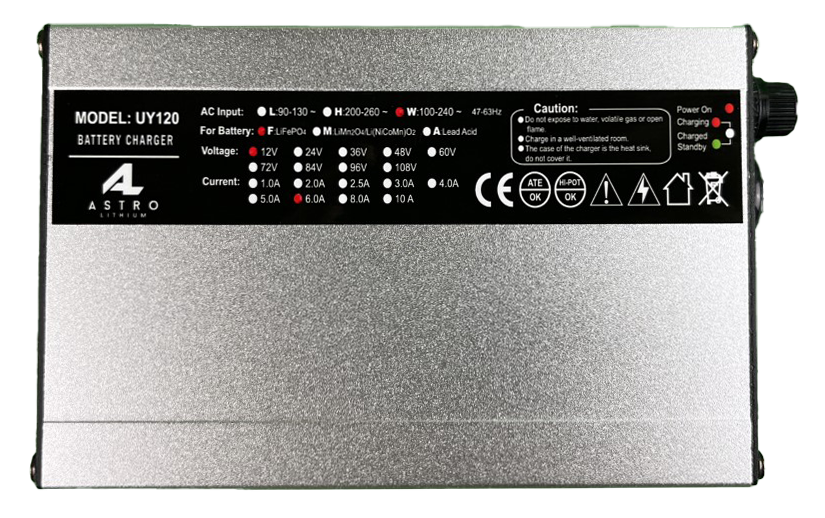 12v 6 AMP Charger – Astro Lithium